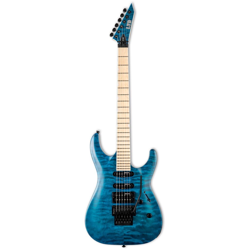 Guitarra ESP LTD MH-203 QM STB | See Thru Blue